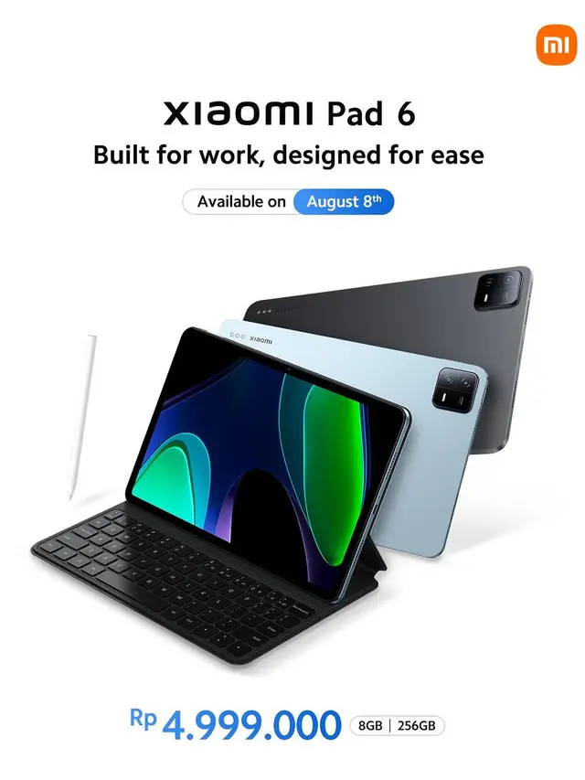 Harga dan Spesifikasi Xiaomi Pad 6 di Indonesia yang Meluncur Besok, 8 Agustus 2023 - Tekno ...