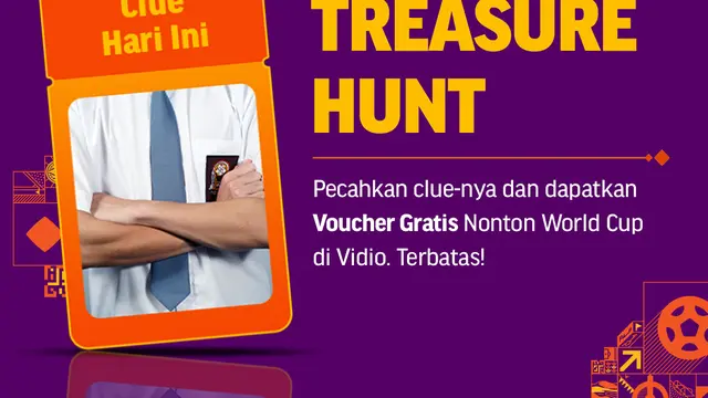 Game Asyik di Vidio Bernama Treasure Hunt: Sediakan Voucher Gratis Nonton Piala Dunia 2022 ...