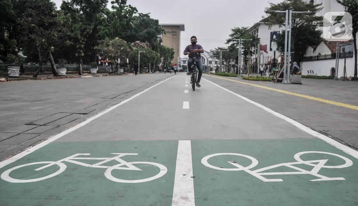 Wajah Baru Jalur Pedestrian Kota Tua - Foto Liputan6.com