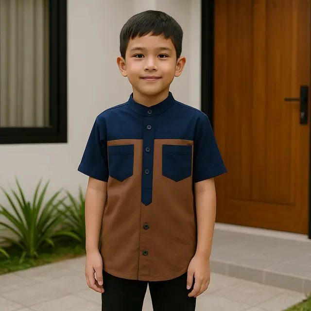 7 Model Baju Koko Anak Kombinasi, Bikin Si Kecil Tampil Keren dan ...