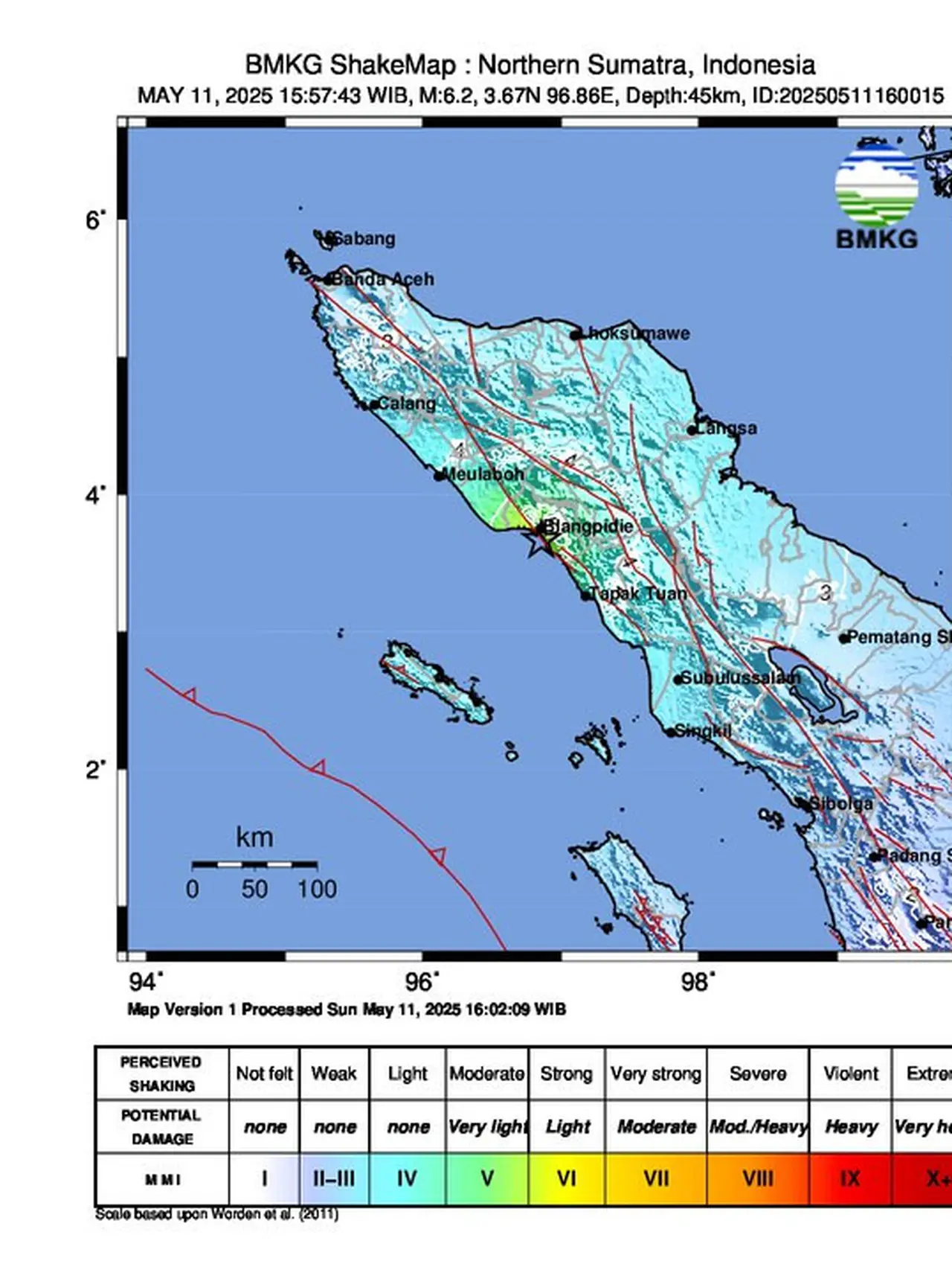 Gempa M 6,2 Guncang Blangpidie Aceh, Tidak Berpotensi Tsunami - News ...