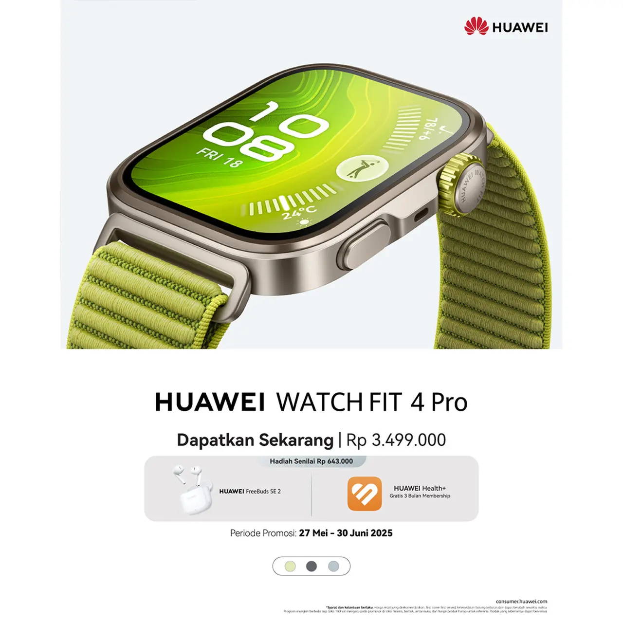 HUAWEI WATCH FIT 4 & FIT 4 Pro, Smartwatch Stylish dan Kaya Fitur, Lebih Worth It dari Merek ...
