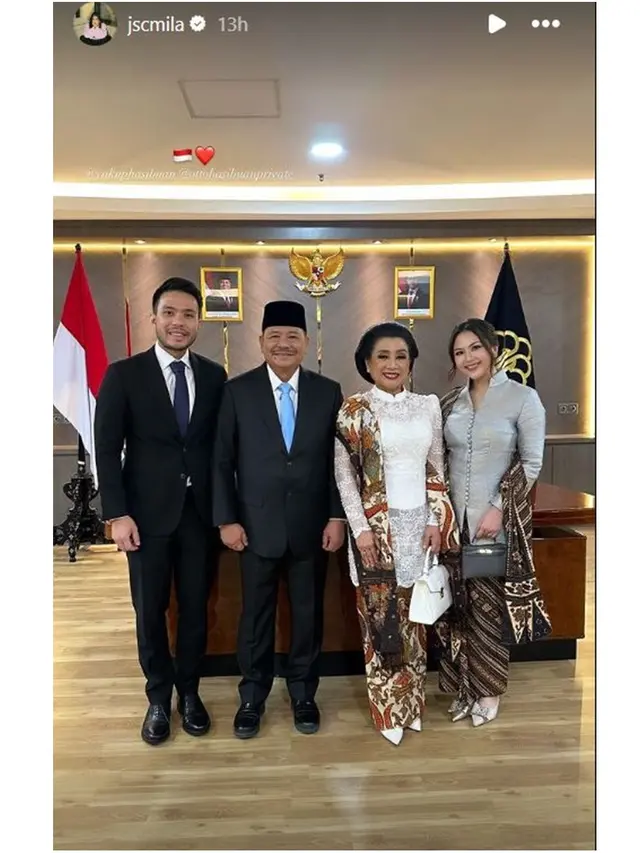 6 Potret Jessica Mila di Pelantikan Ayah Mertua, Otto Hasibuan Resmi ...