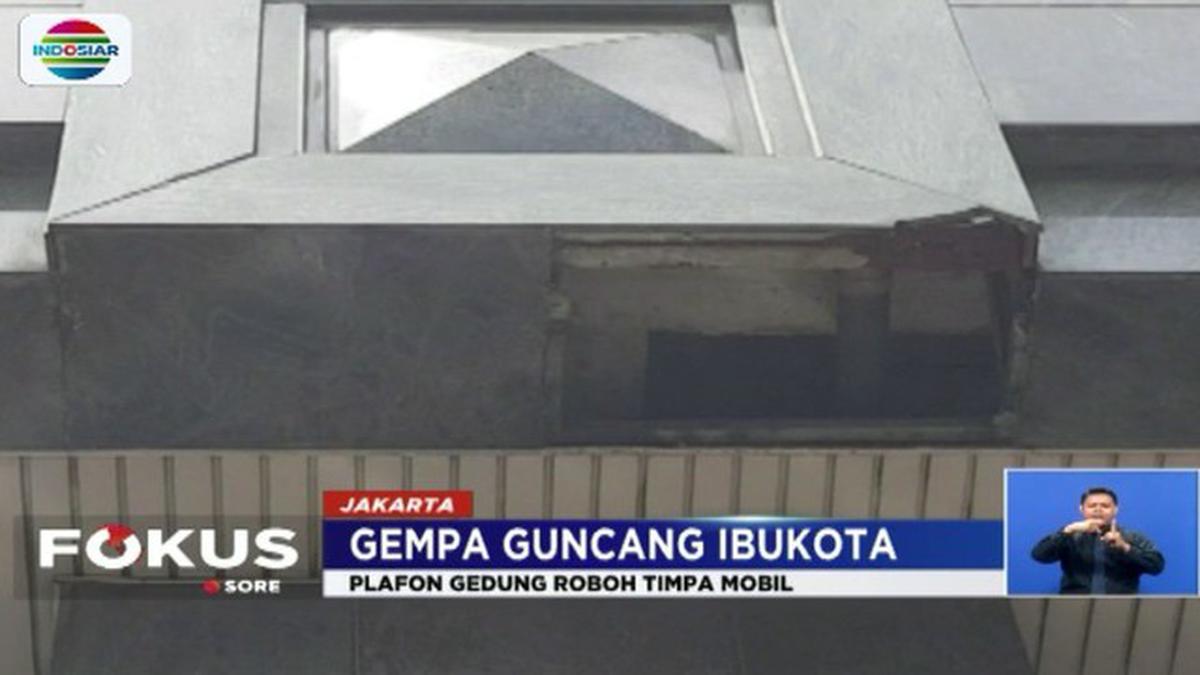 Plafon Gedung Bareskrim Runtuh Diguncang Gempa - News Liputan6.com