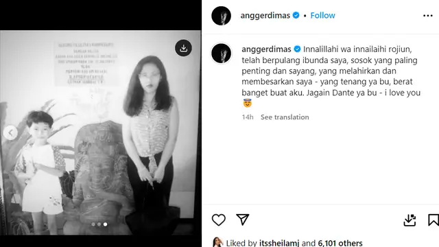 Angger Dimas Ungkap Riwayat Sakit Mendiang Ibunya Sebelum Meninggal ...