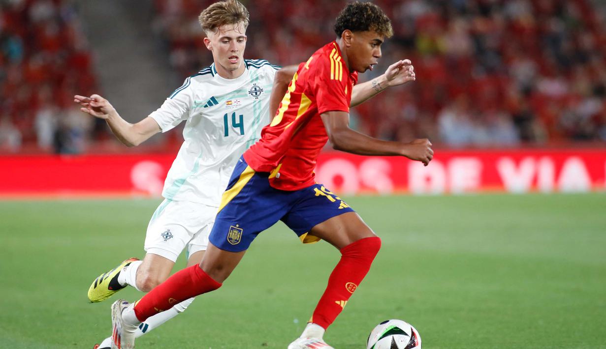 Menjamu Irlandia Utara, Spanyol Berpesta Gol