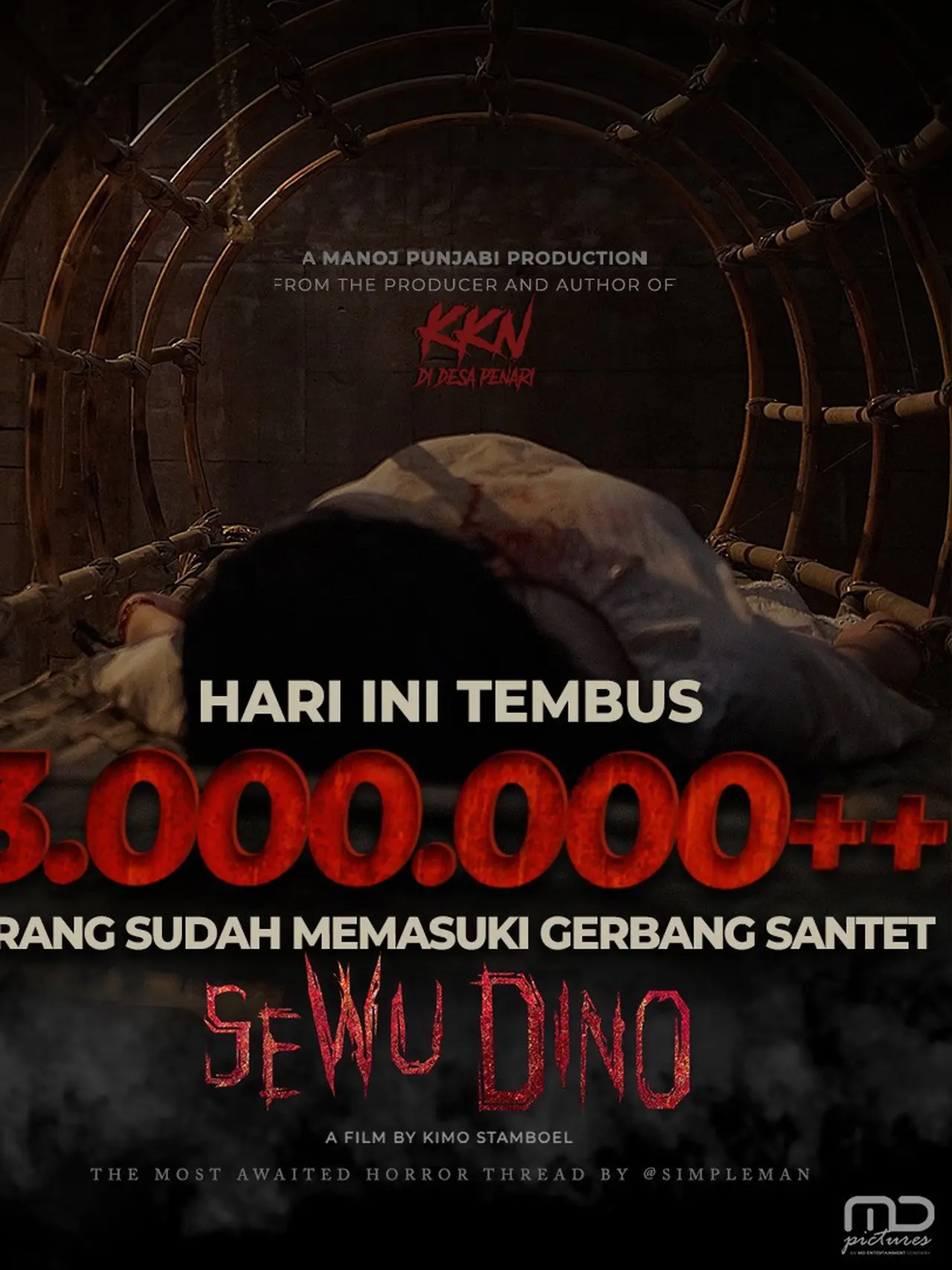 Sewu Dino Tembus 3 Juta Penonton, Kini Bertengger di Puncak Daftar Film Indonesia Terlaris 2023 ...