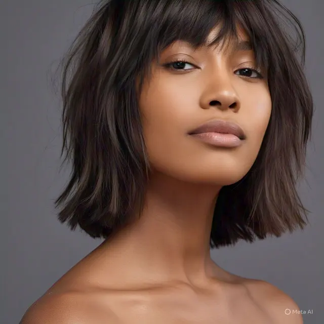 10 Model Rambut Layer Sebahu untuk Wajah Bulat, Tampil Lebih Tirus ...