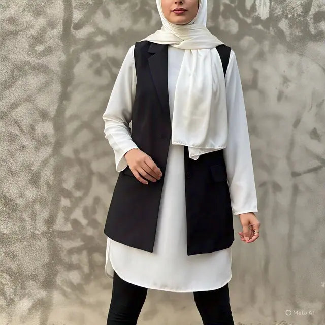 7 Outfit Hitam Putih Hijab Simpel dan Elegan untuk Setiap Kesempatan ...