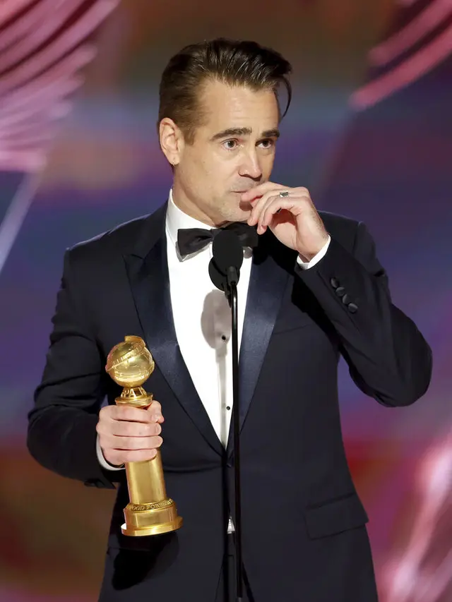 Colin Farrell Menang di Golden Globes 2023, Malah Sanjung-Sanjung Ana ...