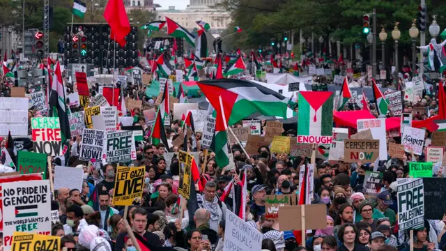 Deretan Potret Massa Lakukan Aksi Demo Dukung Palestina di Berbagai Negara - Citizen6 Liputan6.com
