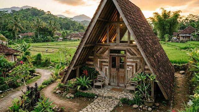 15 Desain Rumah Minimalis di Desa dengan Sentuhan Kayu Bekas Biar Unik ...