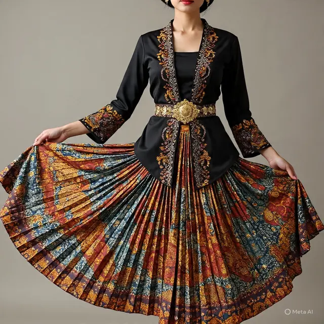 7 Model Rok Kebaya Modern Hijab 2025: Kombinasi Payet & Bordir yang ...