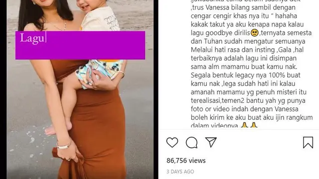 Bikin Merinding, Vanessa Angel Sempat Rekaman Lagu Berjudul Goodbye ...