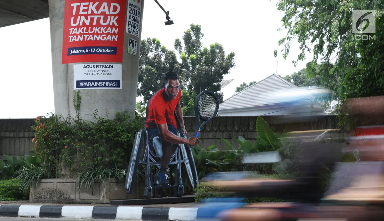 FOTO: Sosialisasi Asian Para Games 2018 Tampilkan Poster Atlet ...