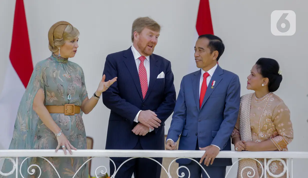 FOTO: Jokowi Terima Kunjungan Raja dan Ratu Belanda di Istana Bogor ...