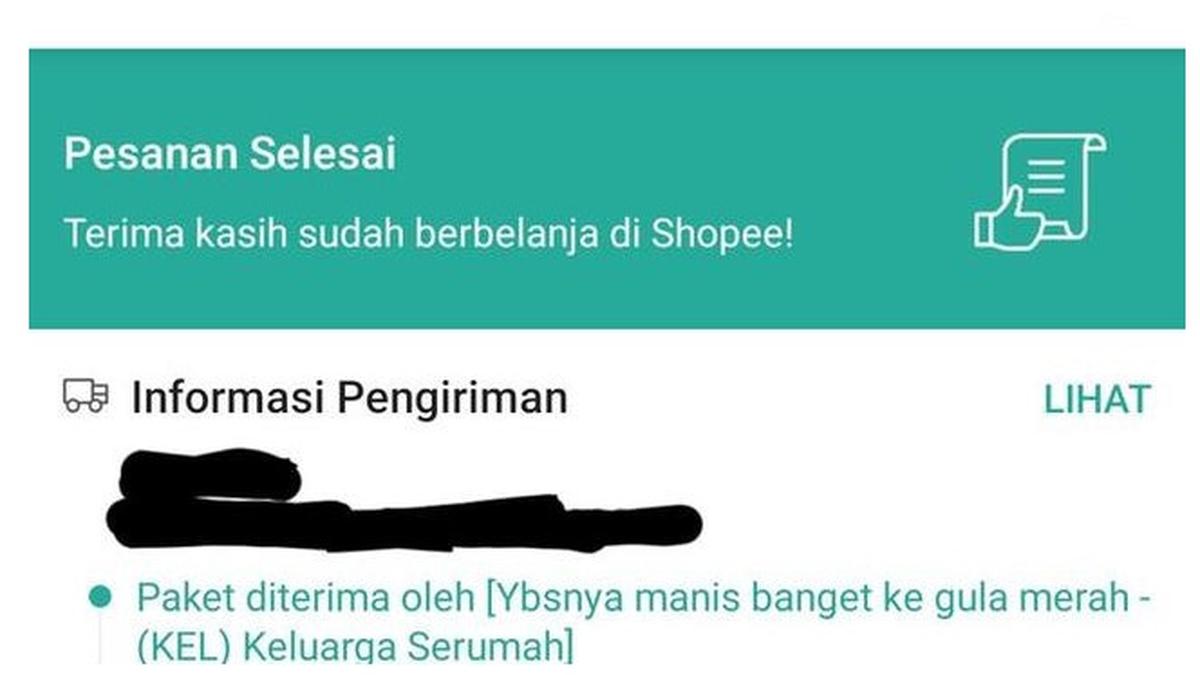 6 Nama Penerima Paket Yang Ditulis Kurir Dalam Status Pengiriman Ini