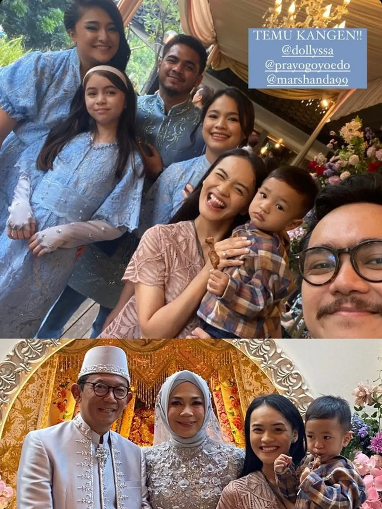 6 Potret Marshanda di Pernikahan Ibunda, Kompak dengan Adik-Adiknya ...