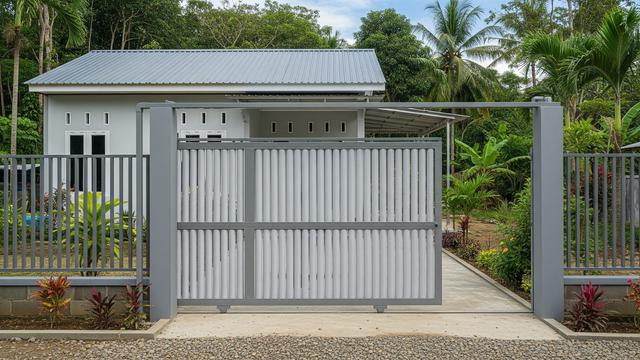 8 Model Pagar Rumah Vertikal Minimalis dari Pipa PVC di Desa, Sederhana ...