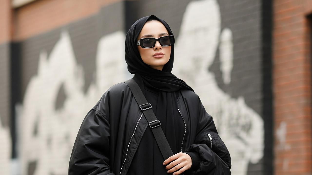 7 OOTD Hijab Serba Hitam yang Bikin Look Makin Classy, Inspirasi ...