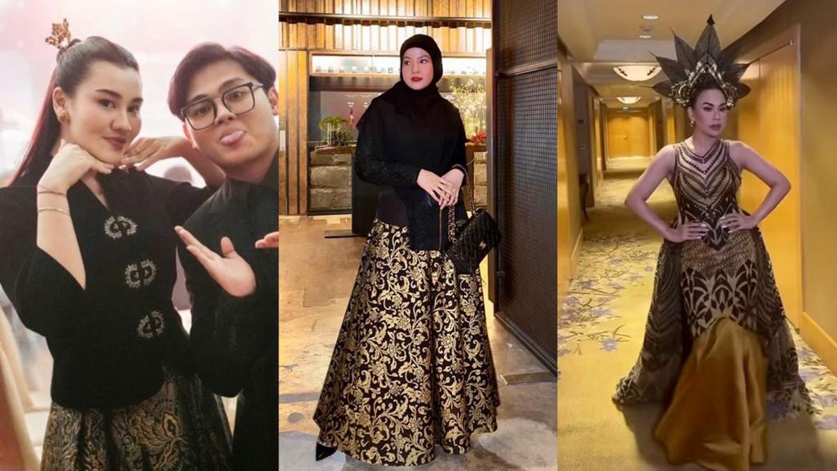 10 Adu Gaya Seleb Hadir di Anniversary Brand Kecantikan Kenakan Wastra ...