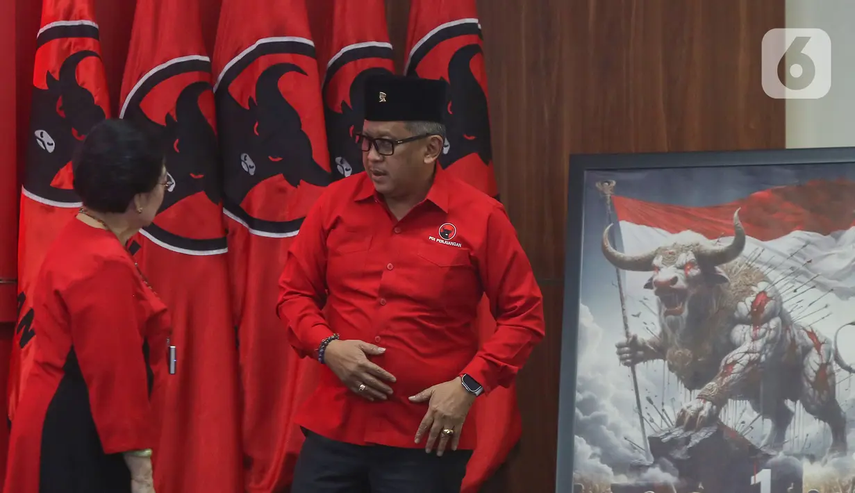 Megawati Lantik Pengurus Baru DPP PDIP - Foto Liputan6.com