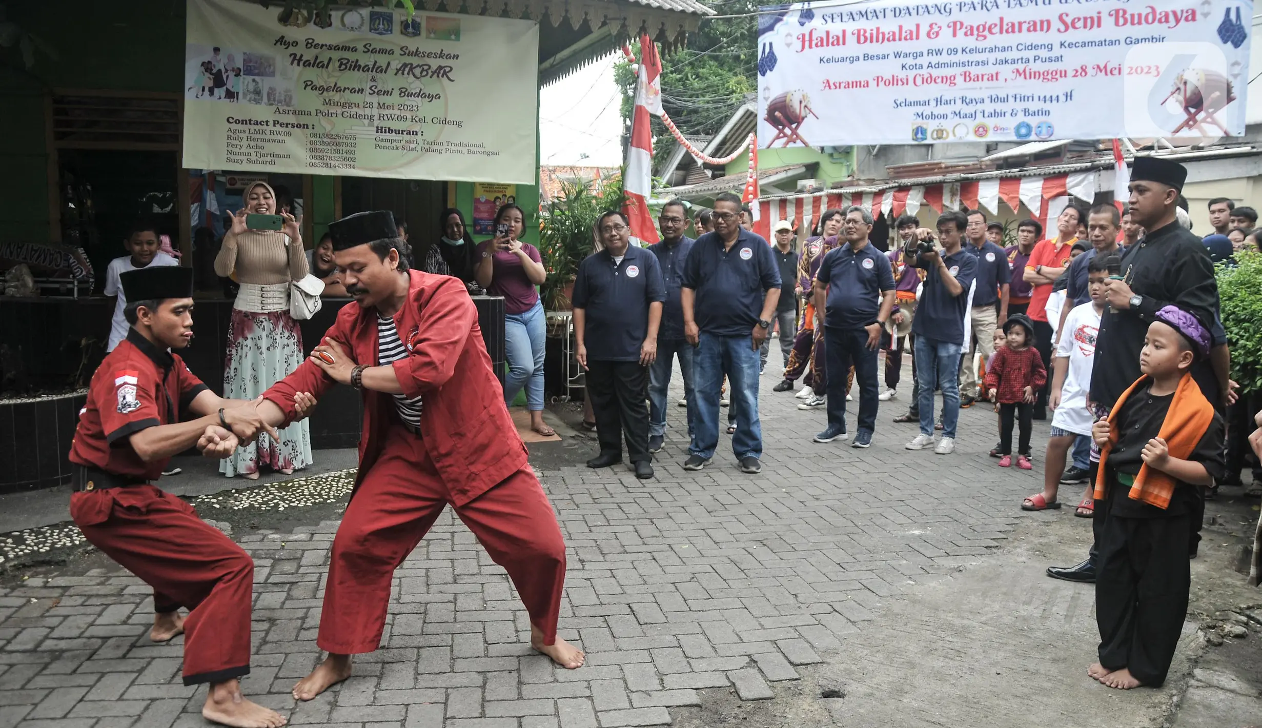Kemeriahan Halalbihalal dan Pentas Seni Budaya di Asrama Polisi Cideng ...