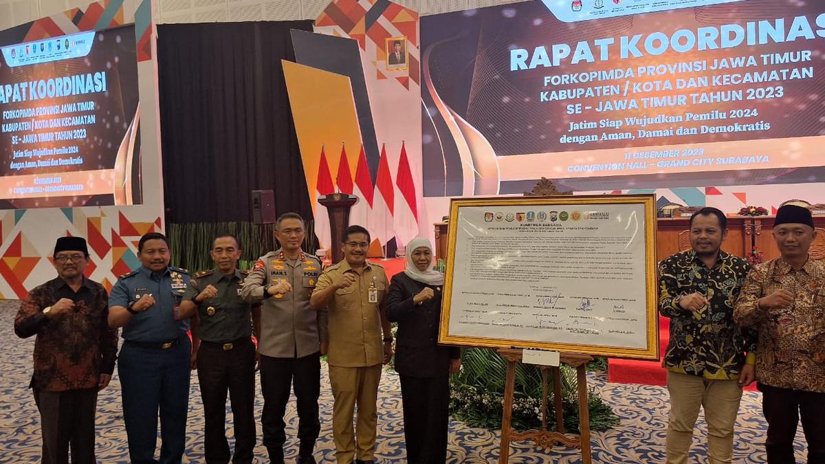 Rakor Forkopimda Jawa Timur: Kesiapan Jelang Pemilu 2024 yang Aman, Damai, dan Demokratis - News ...