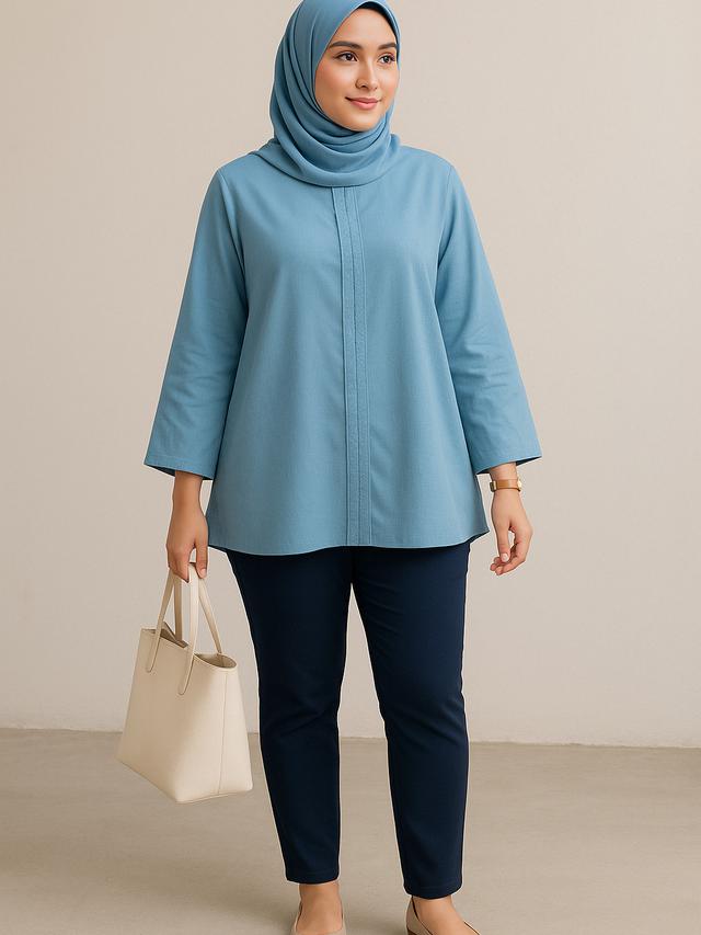 6 Model Blus Polos Modern, Simpel Tapi Elegan