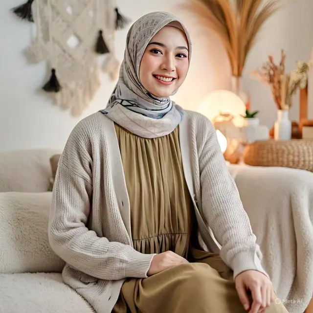 14 Inspirasi Outfit Korean Style Hijab Terbaru 2025, Chic dan Trendy - Hot Liputan6.com