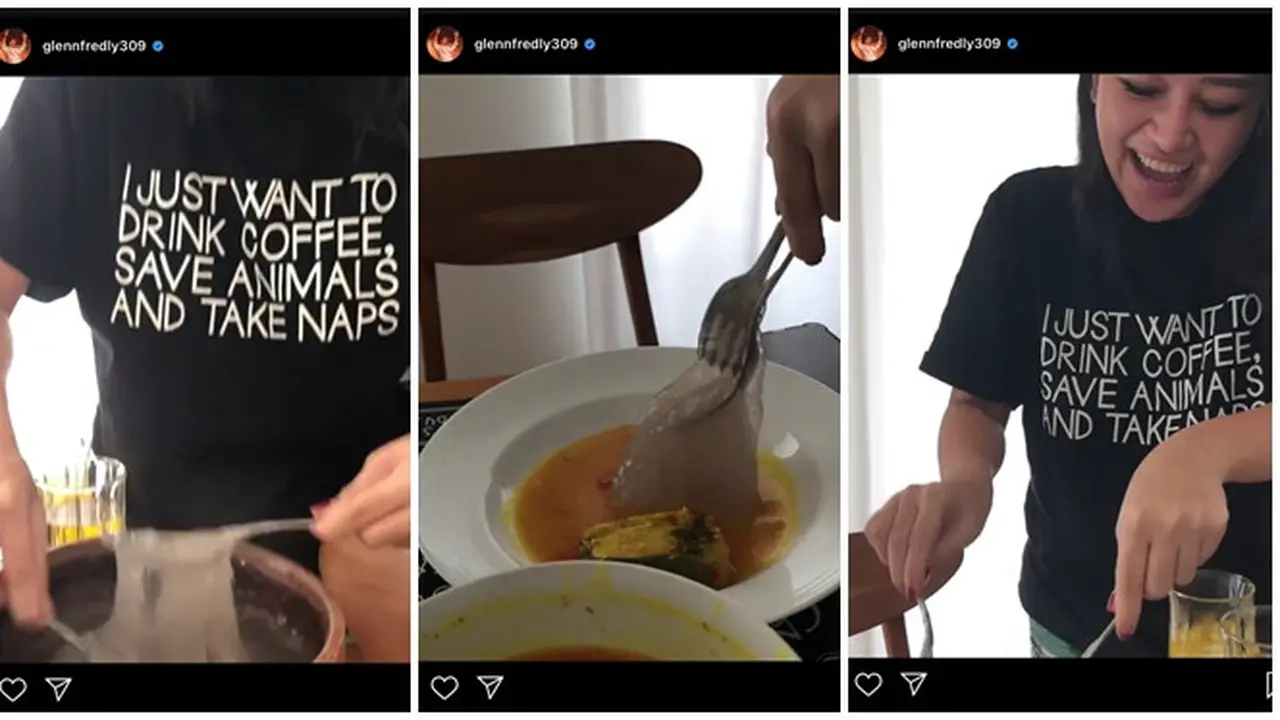 Momen Manis Mutia Ayu Masak Papeda untuk Glenn Fredly - Lifestyle ...