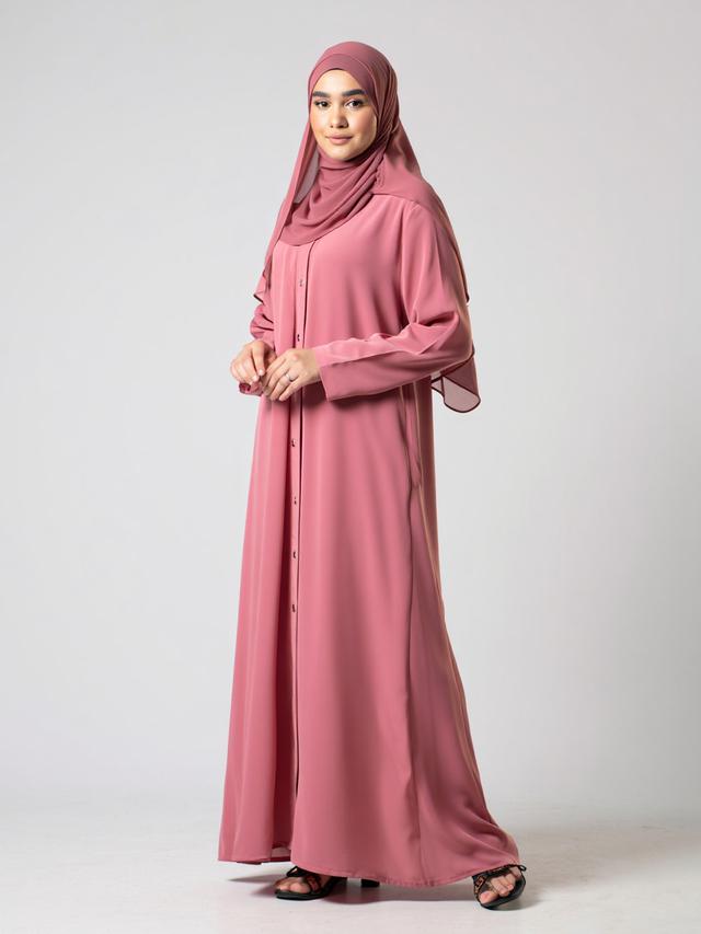 10 Inspirasi Model Gamis Syari A-Line Terbaru yang Sedang Digemari ...