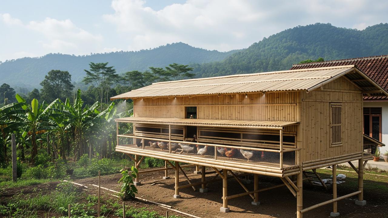 7 Inspirasi Desain Kandang Ayam Modern Cuma Pakai Bambu, Estetik dan ...