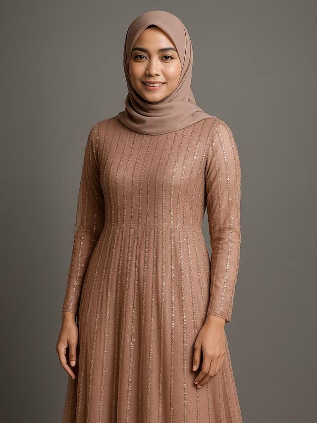 7 Model Gamis Payet Depan 2025, Inspirasi Anggun dan Elegan untuk ...