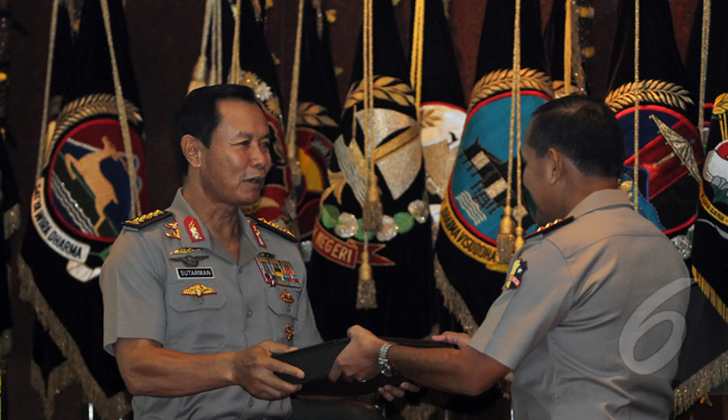 Pesan Sutarman Kepada Badrodin Haiti - Foto Liputan6.com