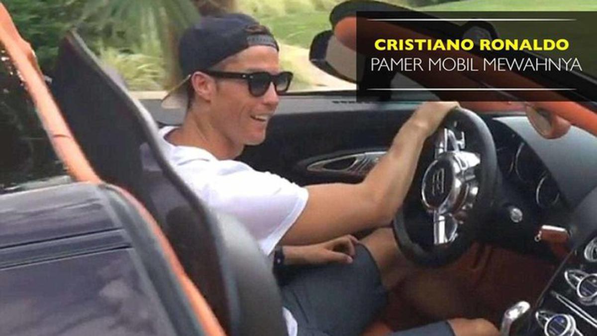Cristiano Ronaldo Pamer Mobil Mewahnya - Video Bola.com