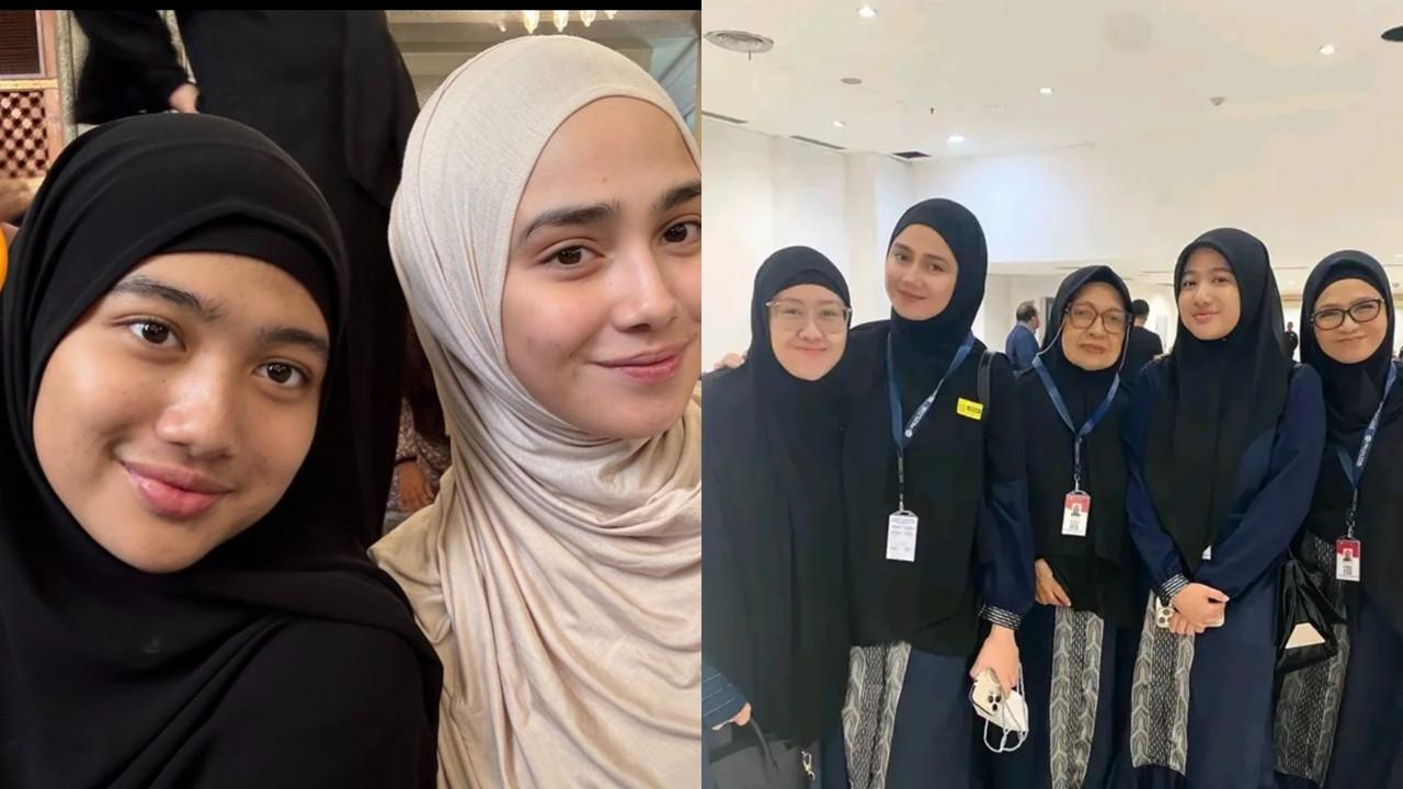 7 Potret Keluarga Syifa Hadju Umroh, Gaya Hijab Adiknya Curi Perhatian