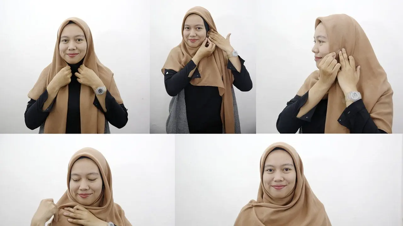 5 Cara Pakai Jilbab Segiempat Praktis Tapi Tetap Modis - Islami ...