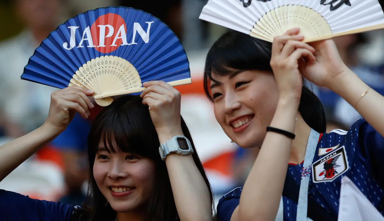 FOTO: Lucunya Atribut Suporter Jepang di Piala Dunia 2018 - Foto ...