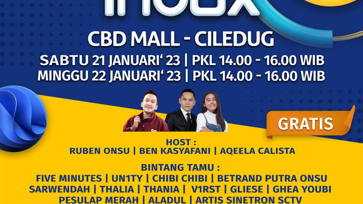 Tayangan Inbox di CBD Mall Ciledug Dimeriahkan Betrand Putra Onsu ...