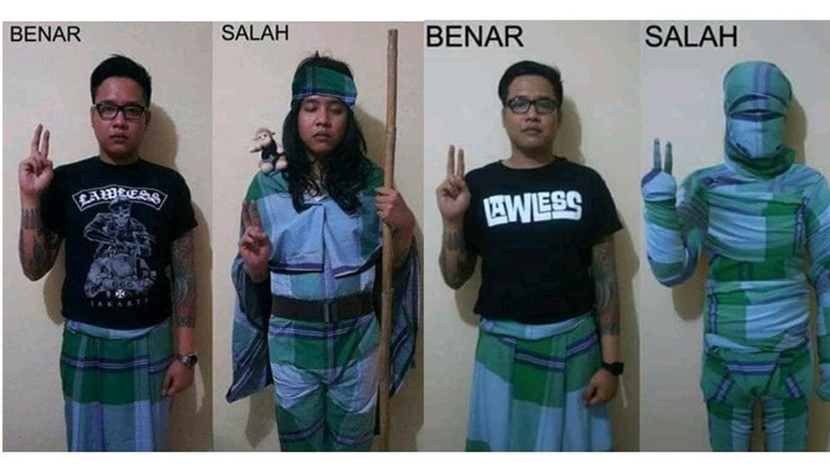 6 Cara Pakai Sarung yang Benar Ini Bikin Susah Menahan Tawa