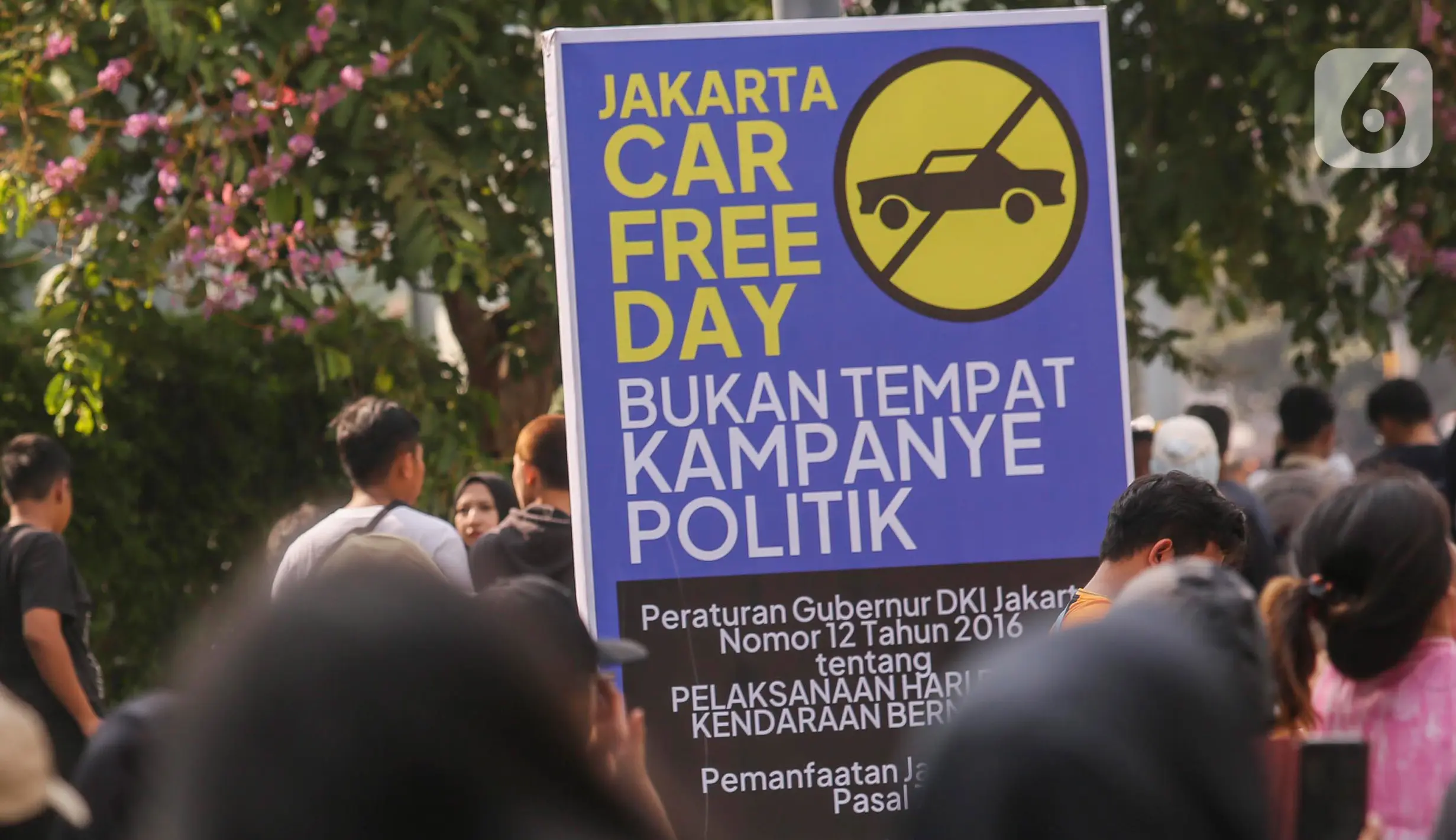 Larangan Kampanye Politik di CFD Jakarta - Foto Liputan6.com