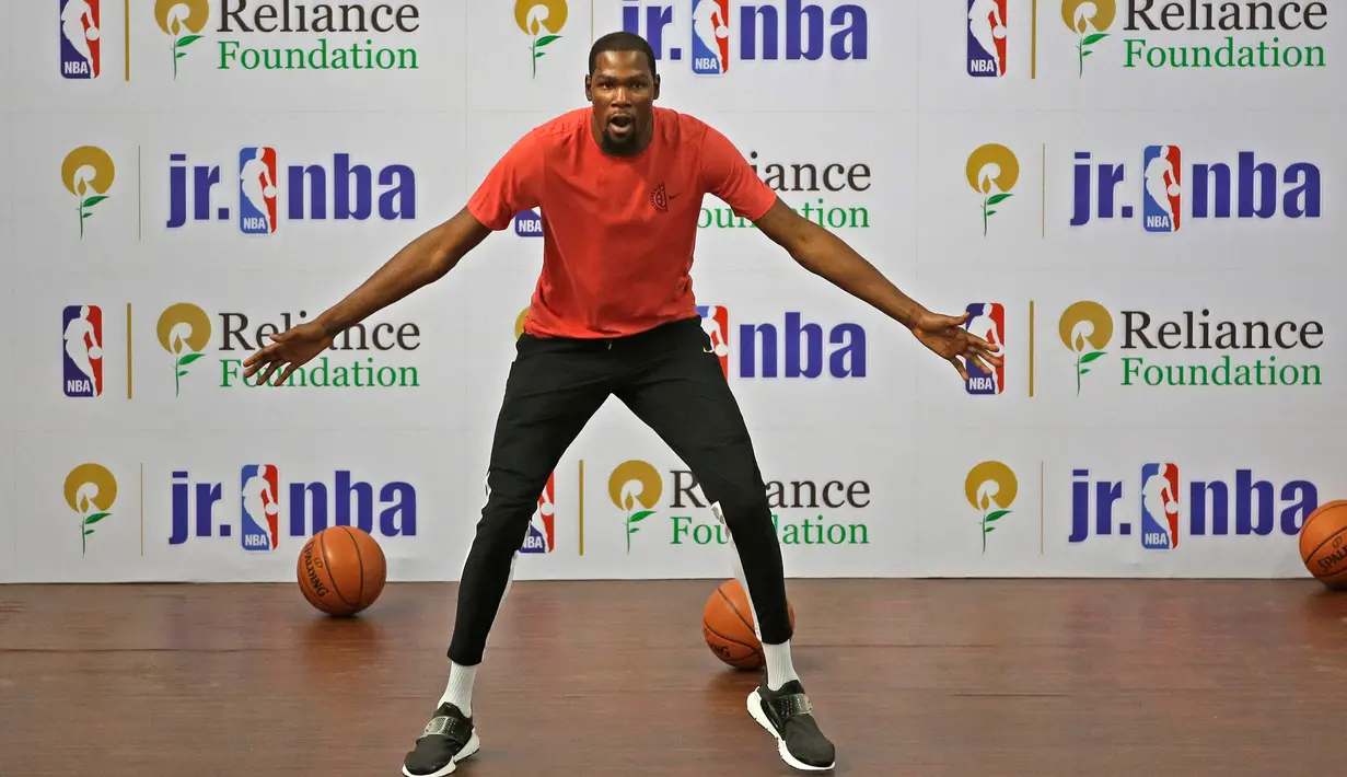 Kunjungi India, Kevin Durant Berbagi Ilmu dengan Pebasket Muda - Foto ...