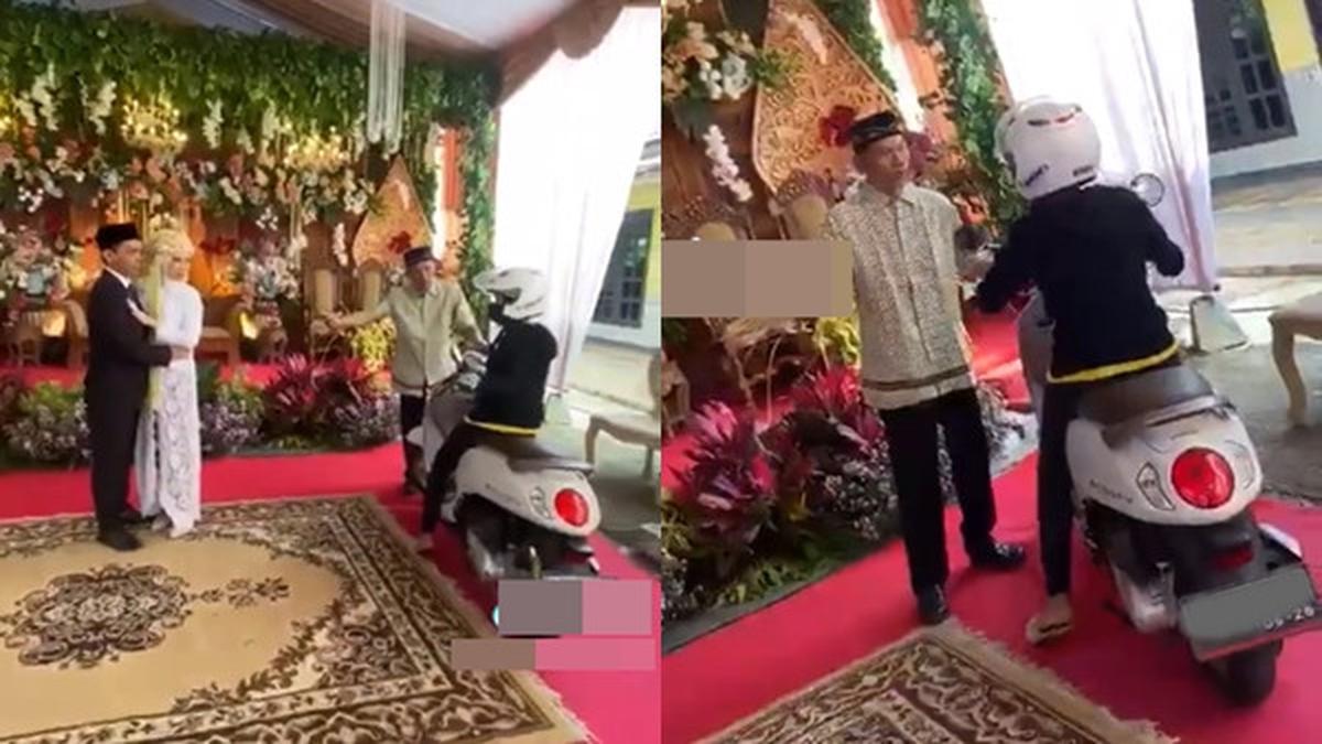 Tingkah Nekat Pengendara Scoopy, Terobos Tenda Pernikahan hingga Ganggu ...