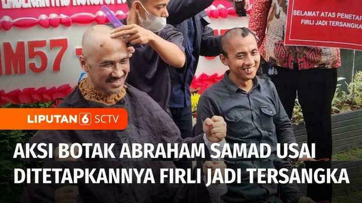 VIDEO: Firli Bahuri Jadi Tersangka Pemerasan, Abraham Samad Lakukan Aksi Cukur Gundul - TV ...