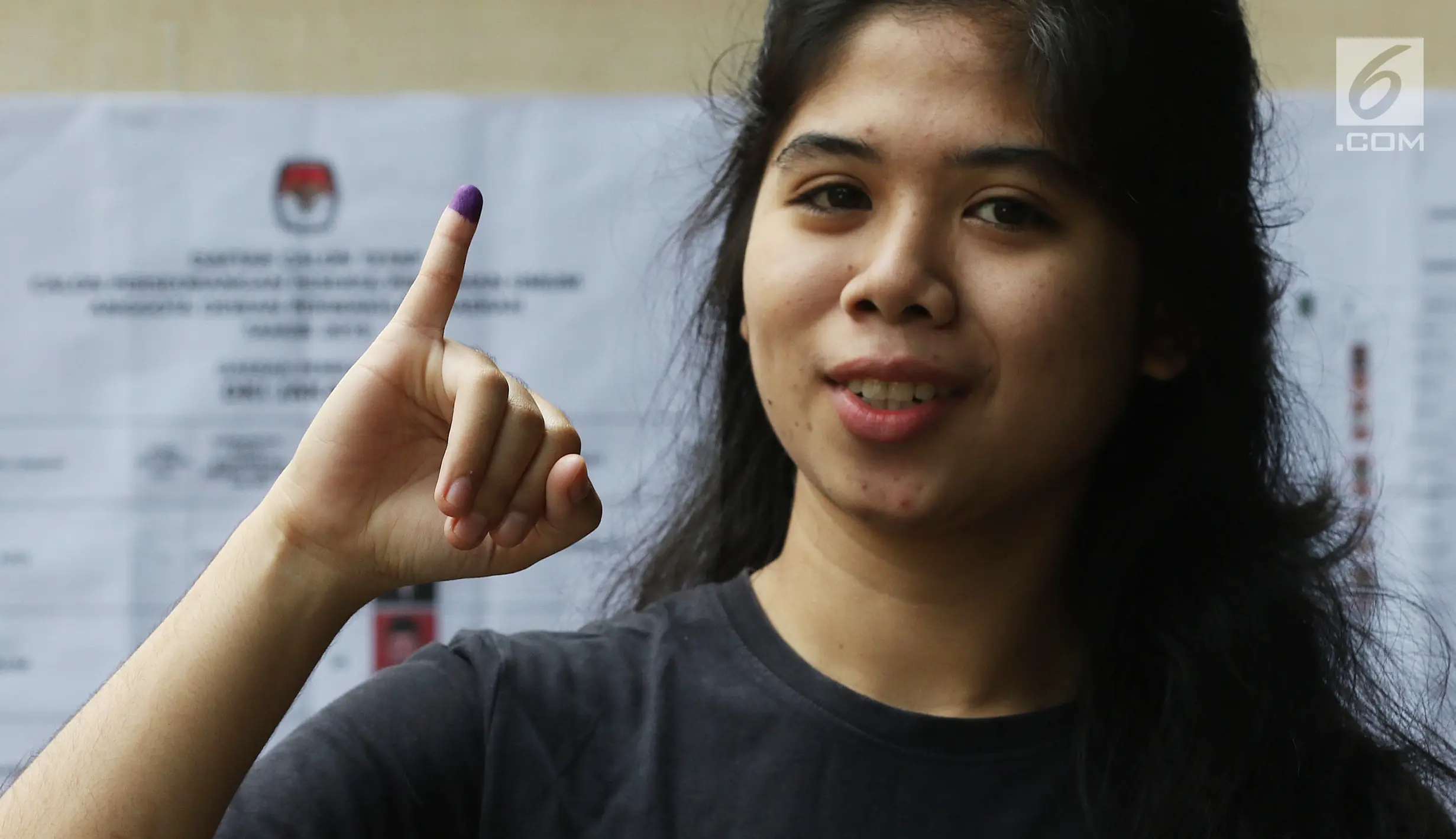 FOTO: Jari-Jari Bertinta Usai Pencoblosan Pemilu 2019 - Foto Liputan6.com