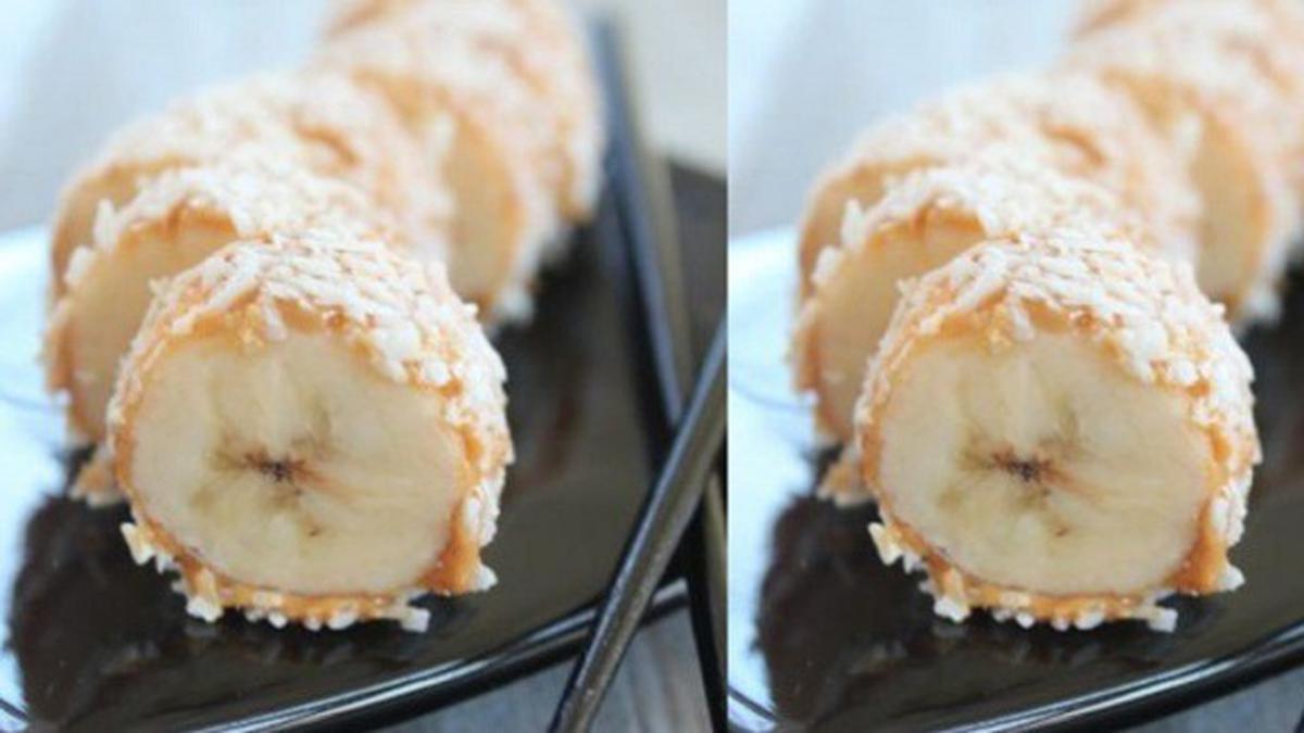 Roti Gulung Pisang dengan Dulce de Leche