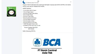 BCA Umumkan Daftar Pemenang Program The New Gebyar Hadiah BCA Tahun ...