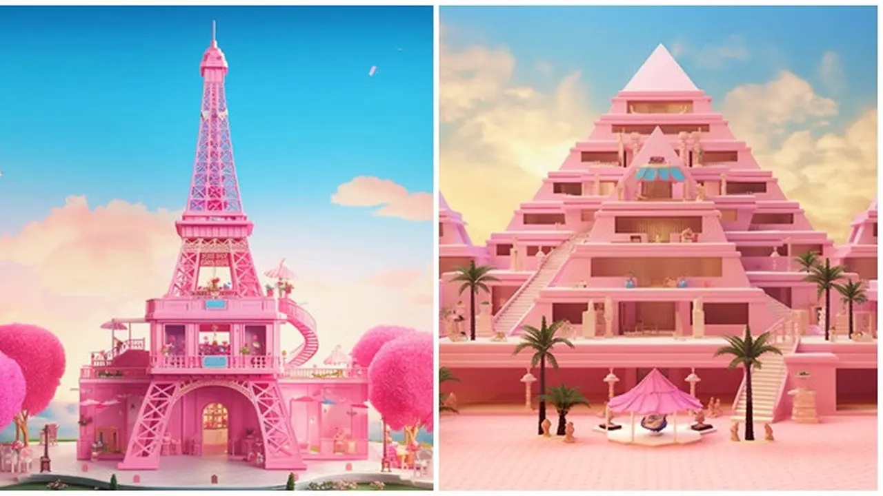 Potret 6 Tempat Ikonik di Dunia Diubah Bak Tema Barbie Ini Unik, Jadi ...