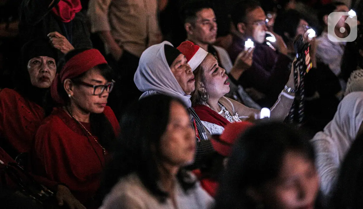 Ganjar - Mahfud Rayakan Natal dan Tahun Baru 2024 di Konser Lilin Putih - Foto Liputan6.com
